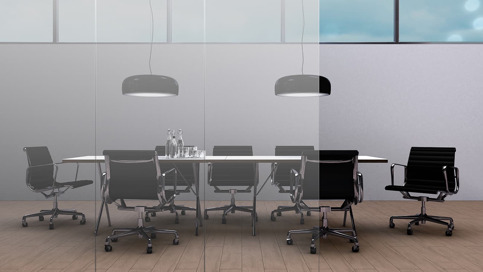 Gradient, Top to Bottom - Skyline Pattern