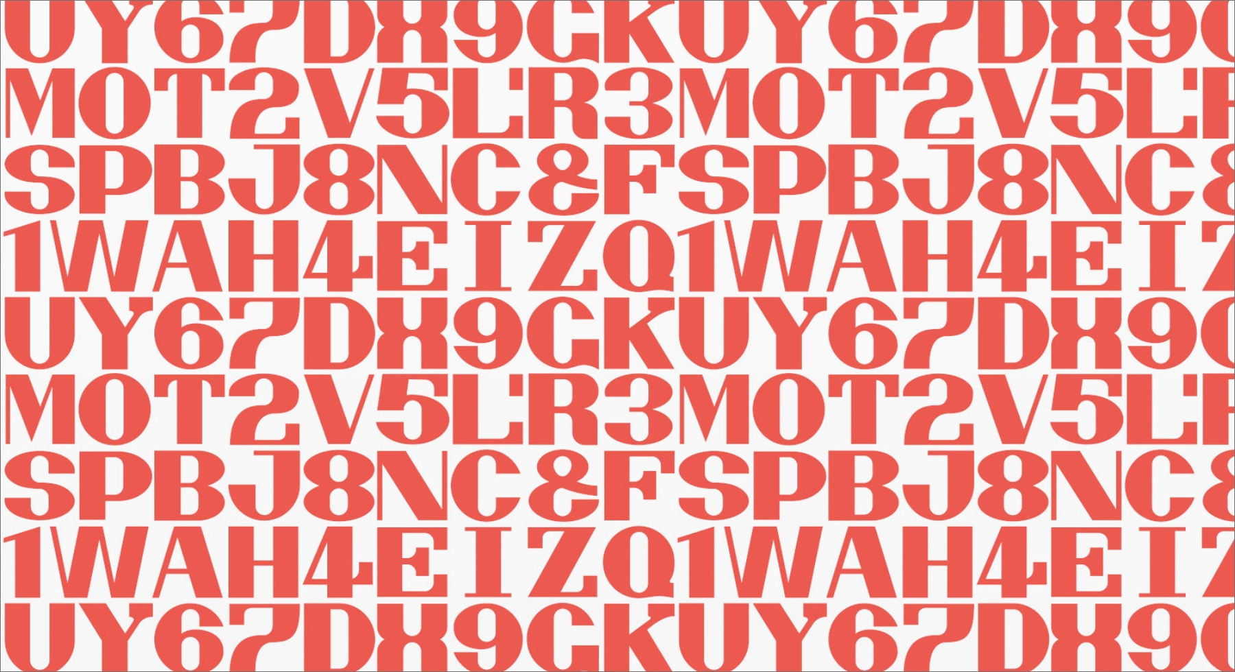 Alphabet by Alexander Girard - Skyline Pattern